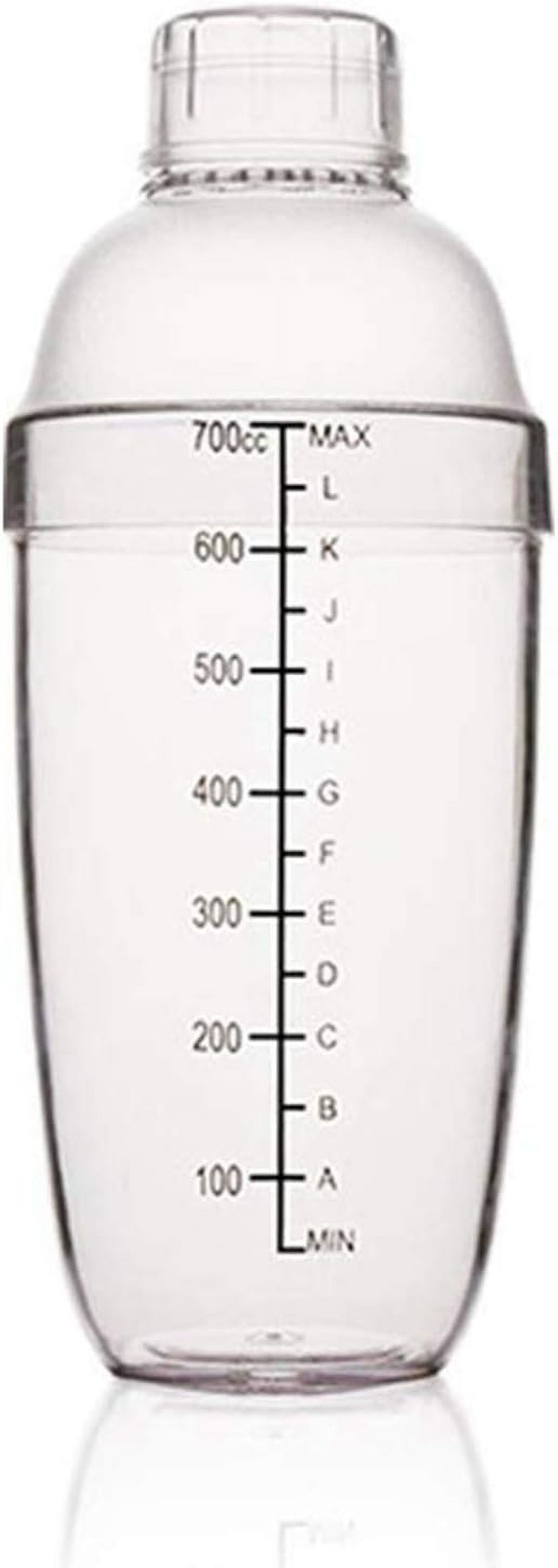 Plastic Cocktail Shaker, Drink Mixer Hand Shaker Cup with Scales, Bar ...