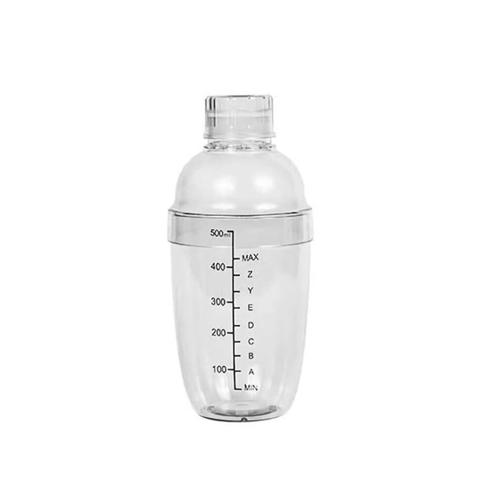 Plastic Cocktail Shaker Martini Hand Shaker Cup with Scales 350ml/530ml ...