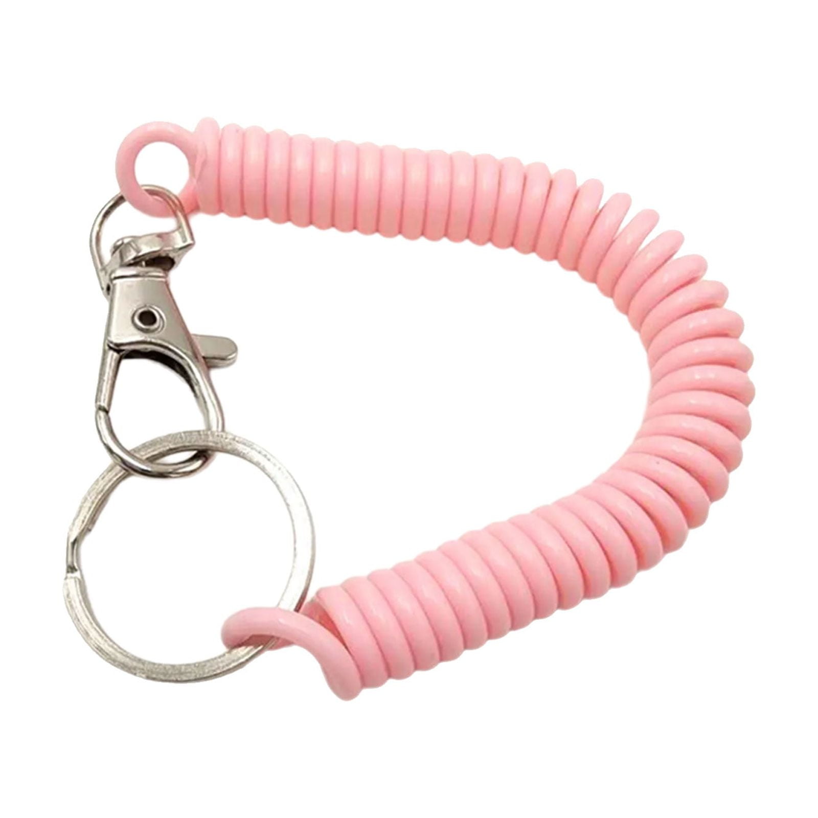 Plastic Coil Spring Keychain with Stretchable Designs Portable Coil Key ...