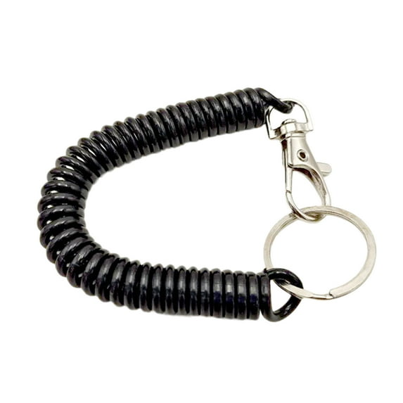 Plastic Coil Spring Keychain with Stretchable Designs Portable Coil Key ...