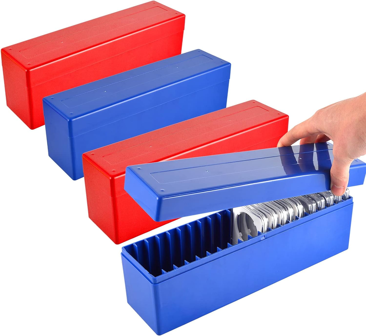 Plastic Coin Storage Box for 20 Slab Coin Holders, Coin Storage Case ...
