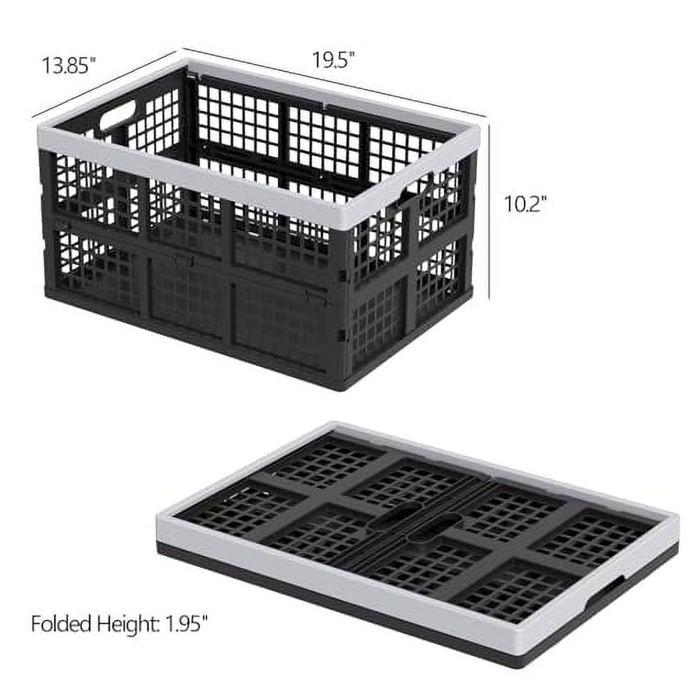 Plastic Collapsible Milk Crates, Collapsible Storage Bins, Foldable ...