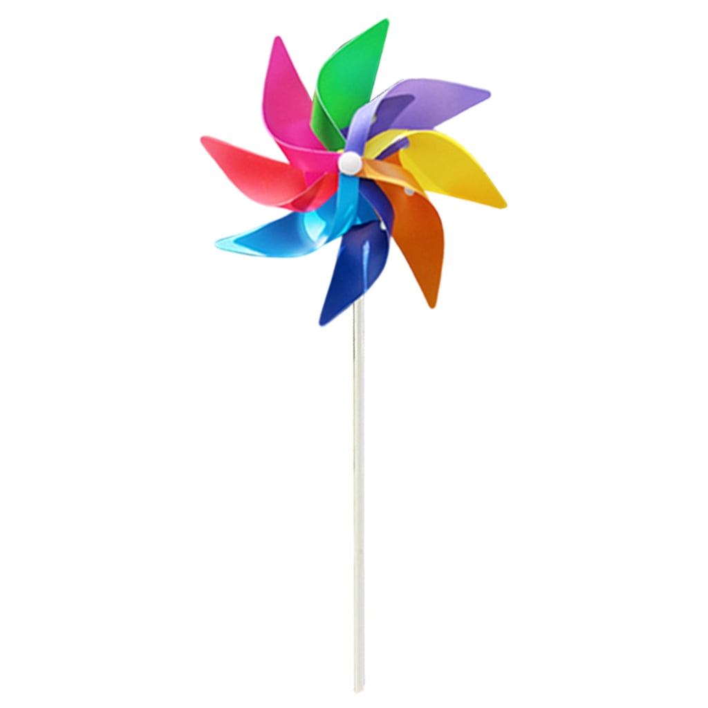 Plastic Colorful Windmill Wind Spinner Kids Toy Lawn Garden Yard Party ...