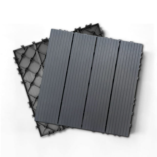 Plastic Composite Deck Tiles Set of 35pcs, Composite Decking Resist ...