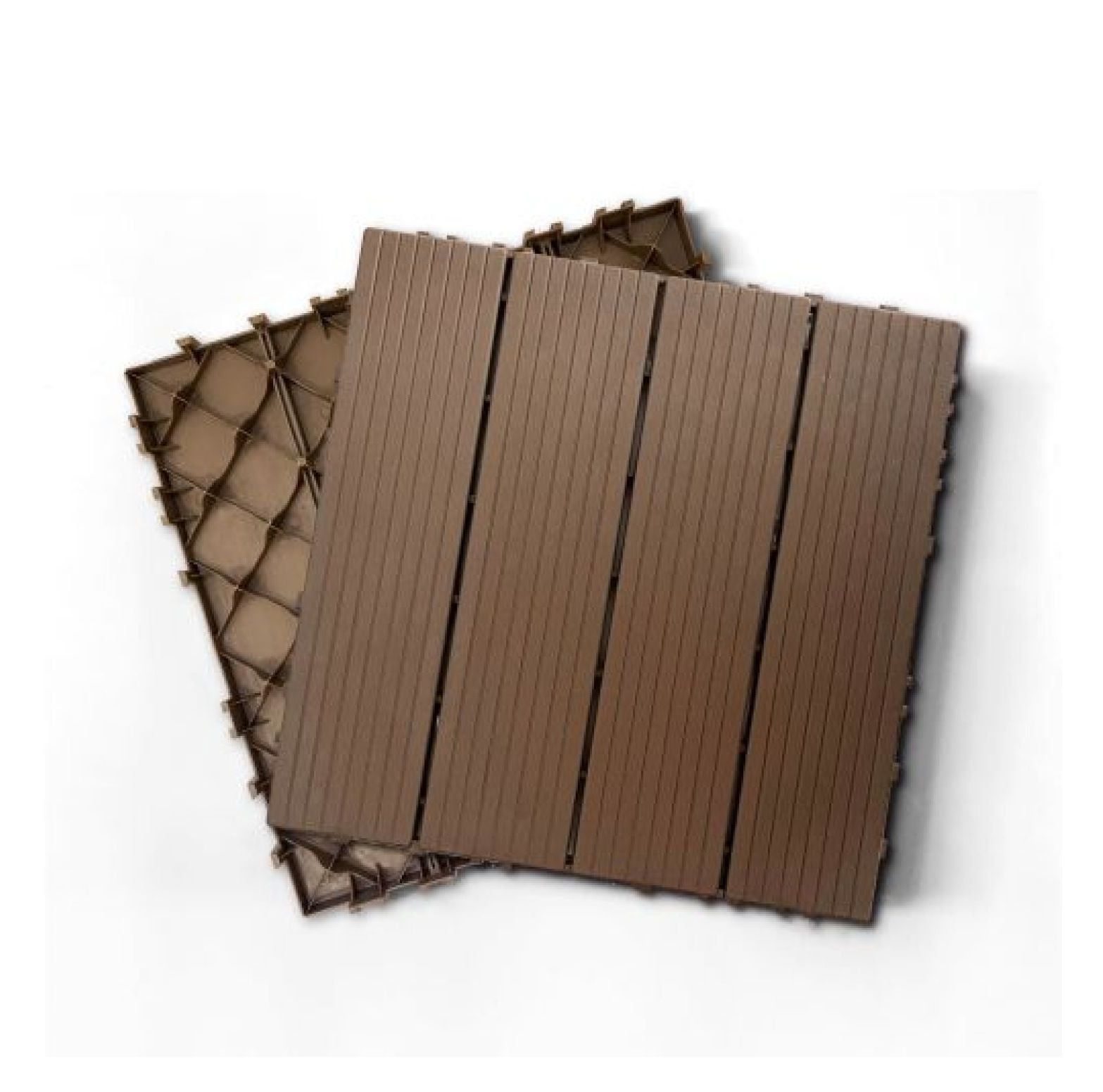 Plastic Composite Deck Tiles Set of 35pcs, Composite Decking Resist ...