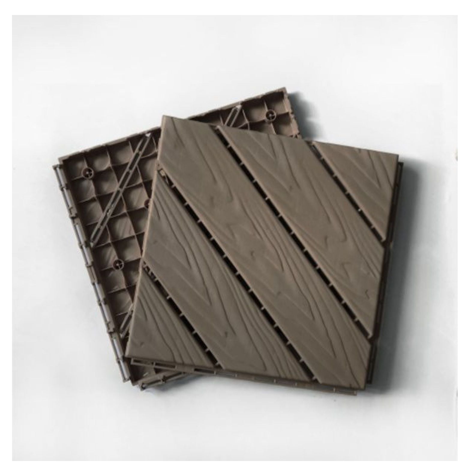 Plastic Composite Deck Tiles Set of 35pcs, Composite Decking Resist ...