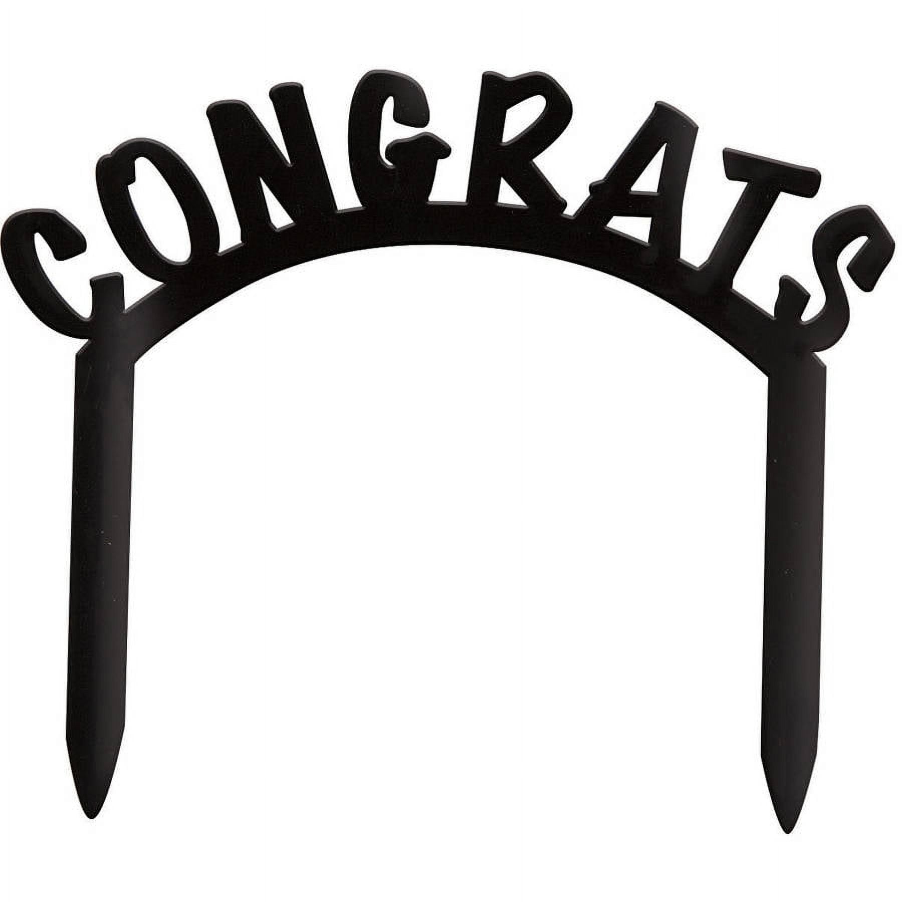 Plastic Congrats Cake Topper - Walmart.com