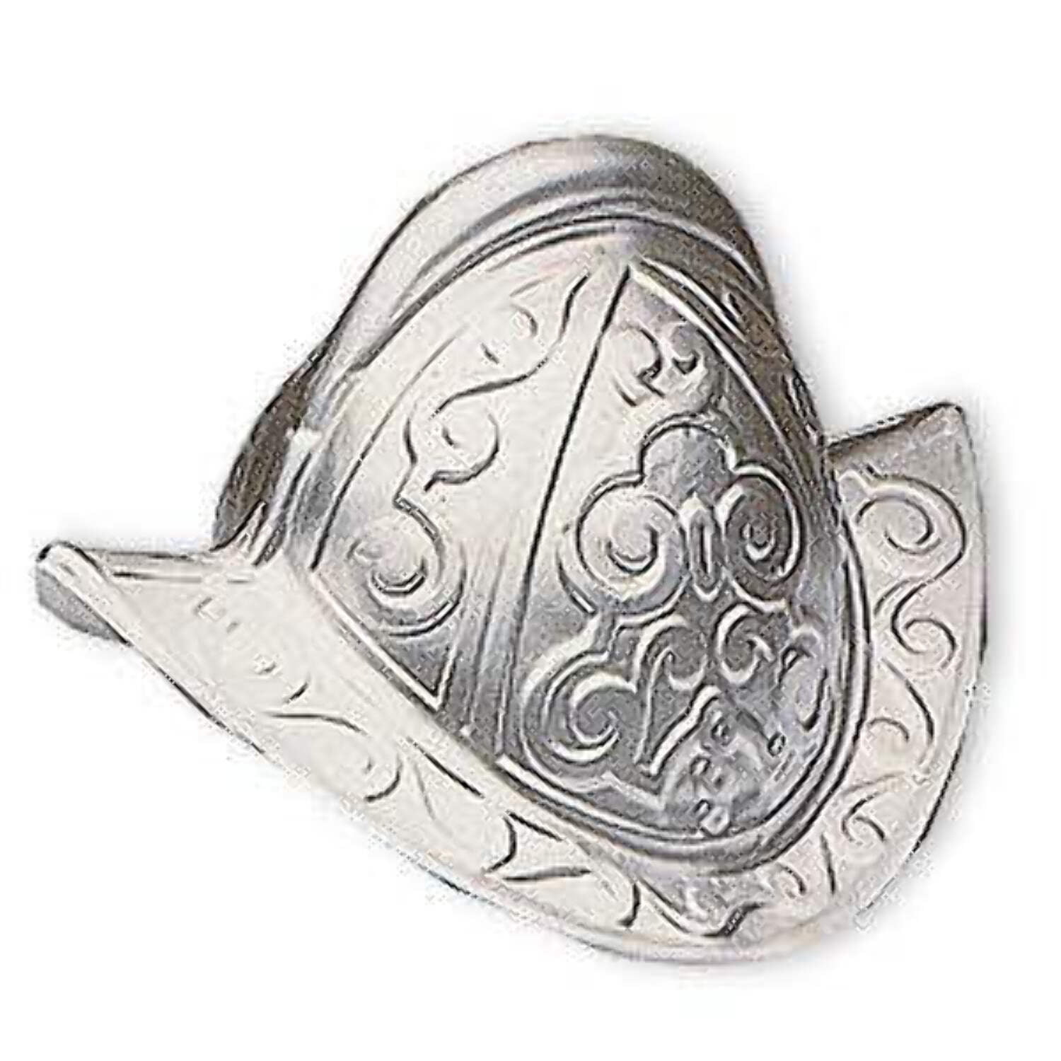 Plastic Conquistador Hat 15312 - Silver One Size Adult Costume ...