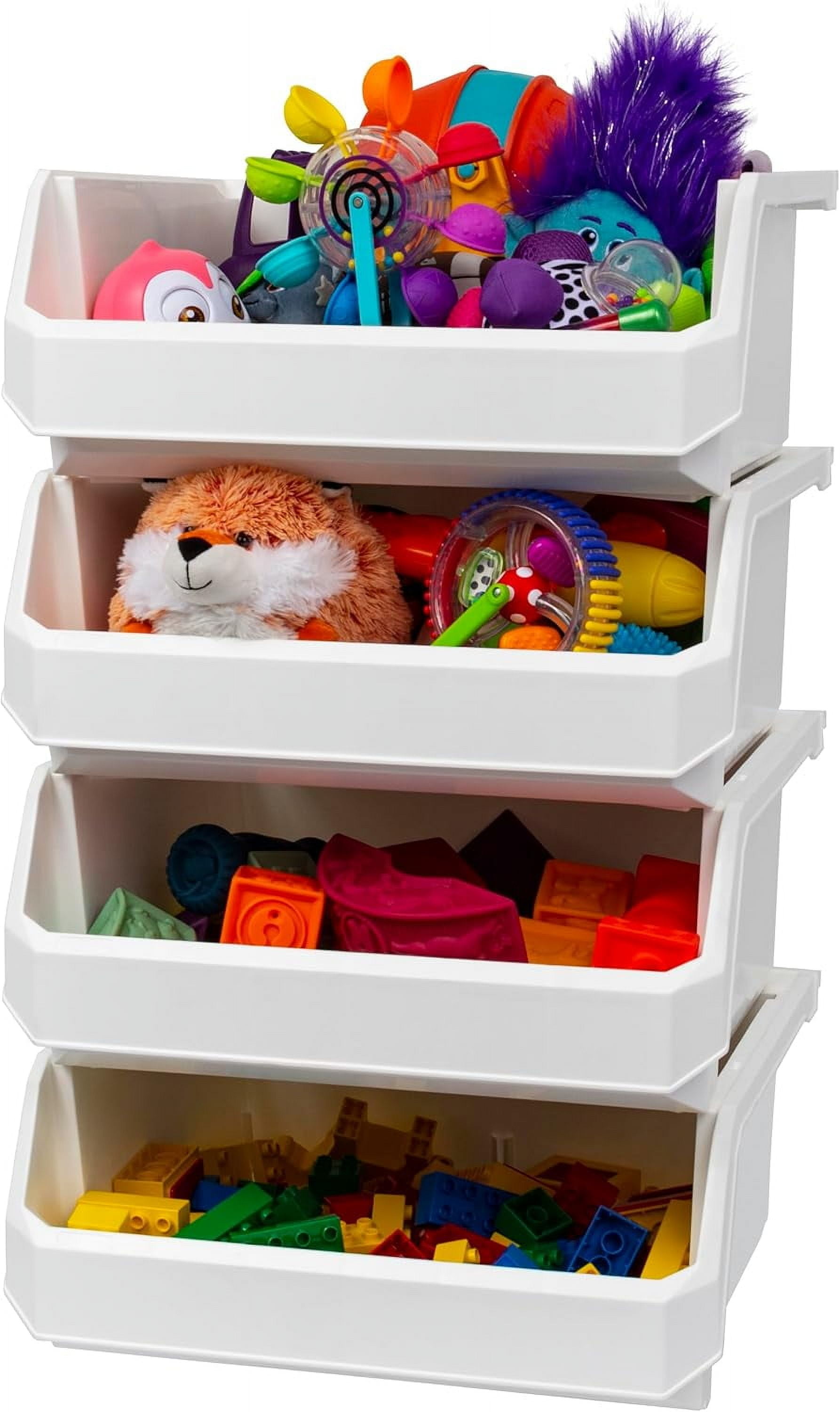 Plastic Containers for Organizing and Storage Bins for Closet, Kitchen, Office, Garage or Pantry ...