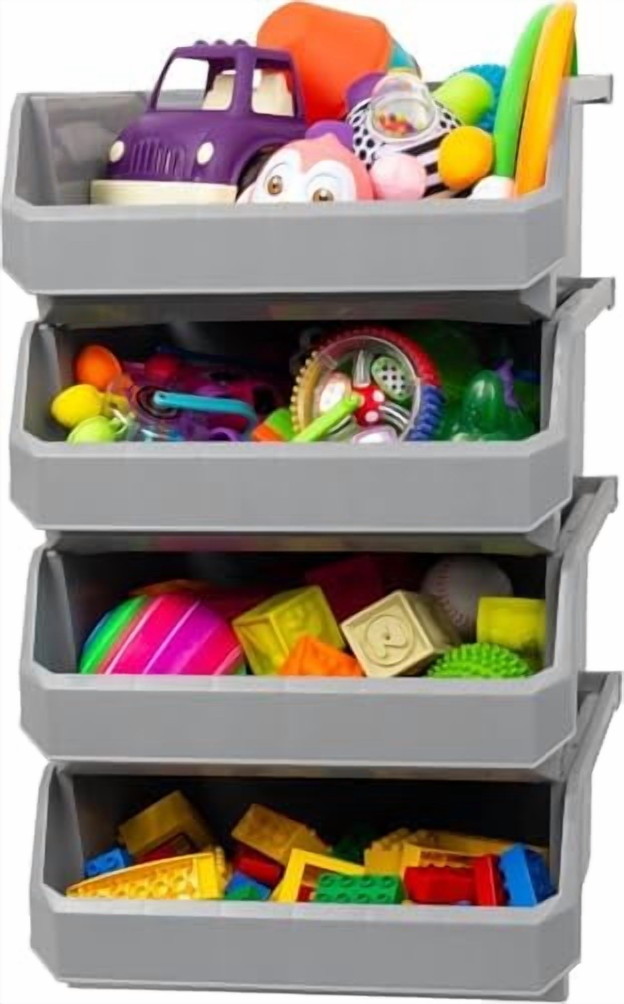 Plastic Containers for Organizing and Storage Bins for Closet, Kitchen ...