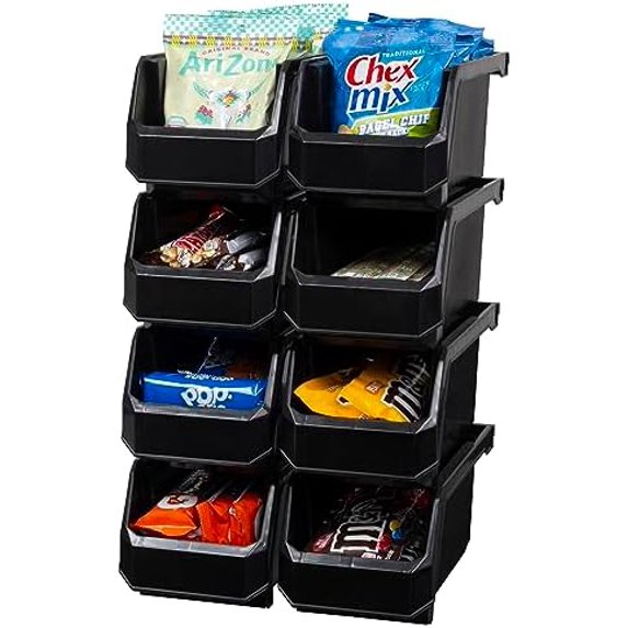 Plastic Containers for Organizing and Storage Bins for Closet, Kitchen ...
