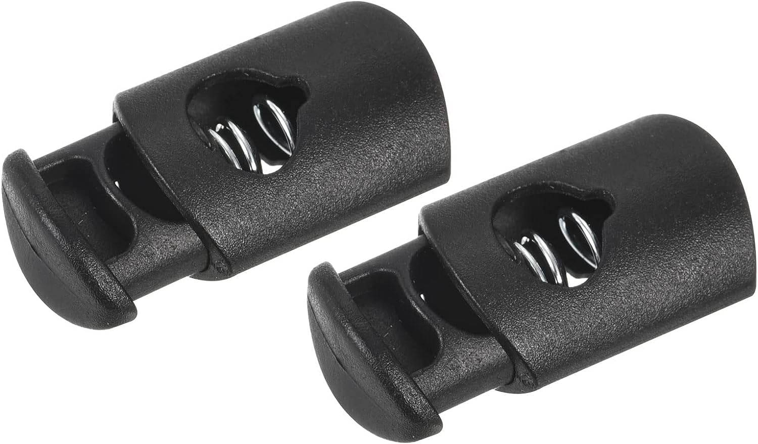 Plastic Cord Lock (0.3")23pcs, Single Holes Spring Loaded Cord Lock ...