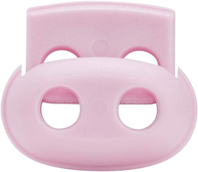 Plastic Cord Locks Spring Toggle Stopper Double Hole Cord Locks For ...