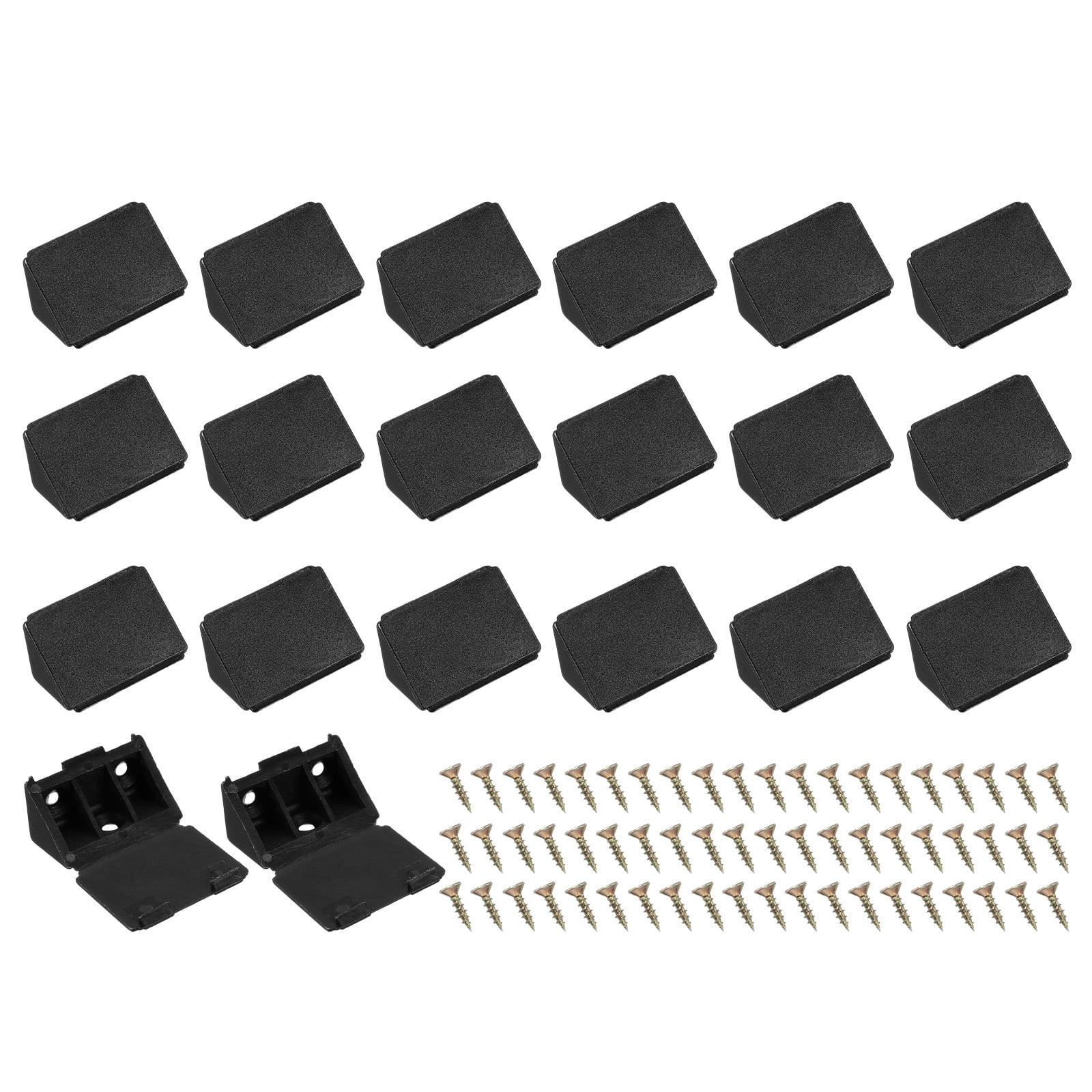 Uxcell Plastic Corner Braces L-Shape Bracket Right Angle Board Holder ...