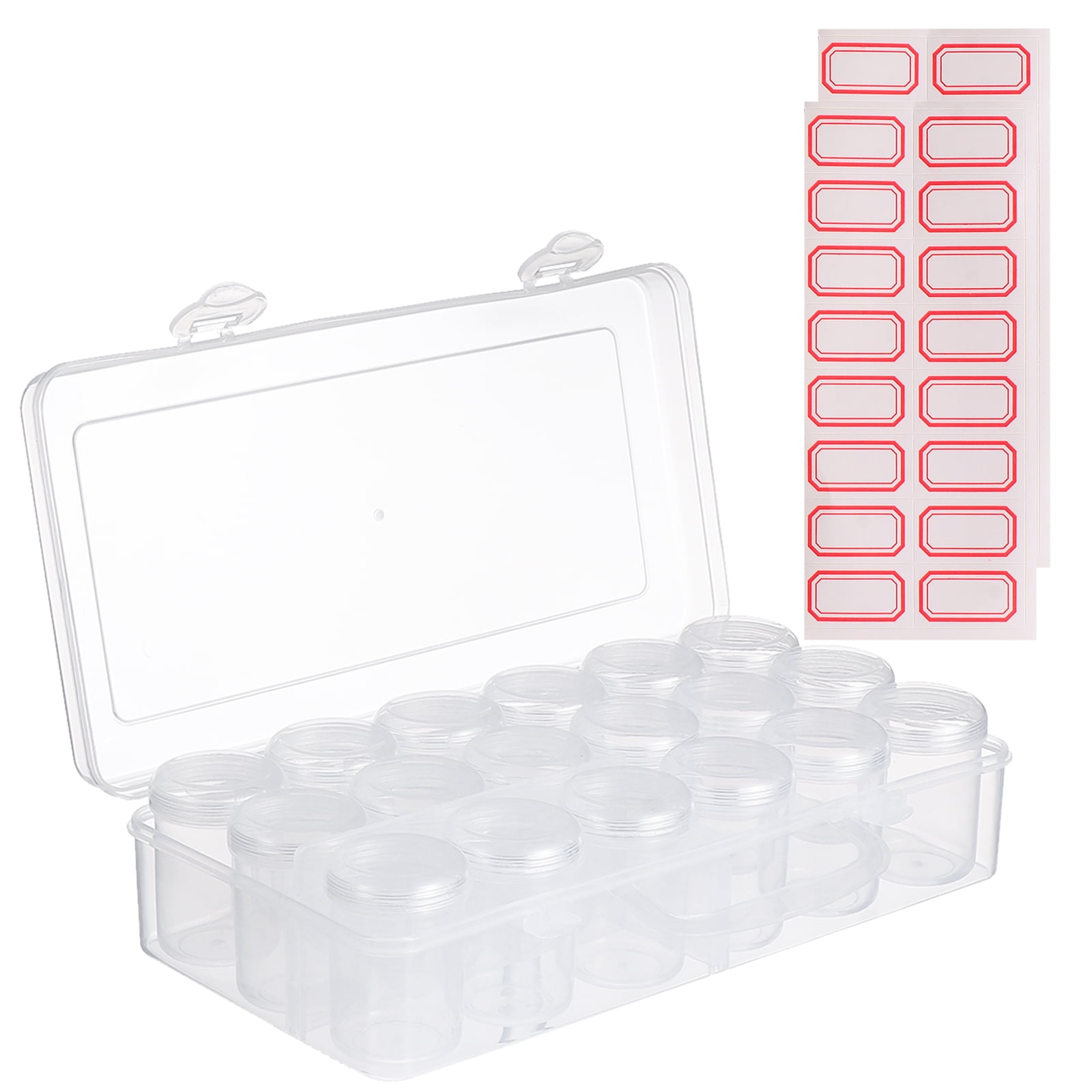 Raindrops White Plastic Medicine Bottle Box for Storage with 18 ...