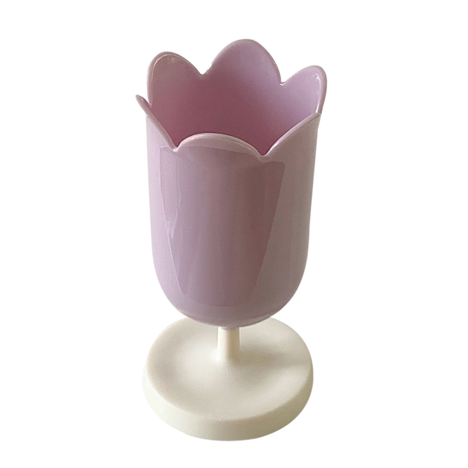 Plastic Cosmetic Storage Box Tulip Shaped Desktop Organizer Cosmetics ...
