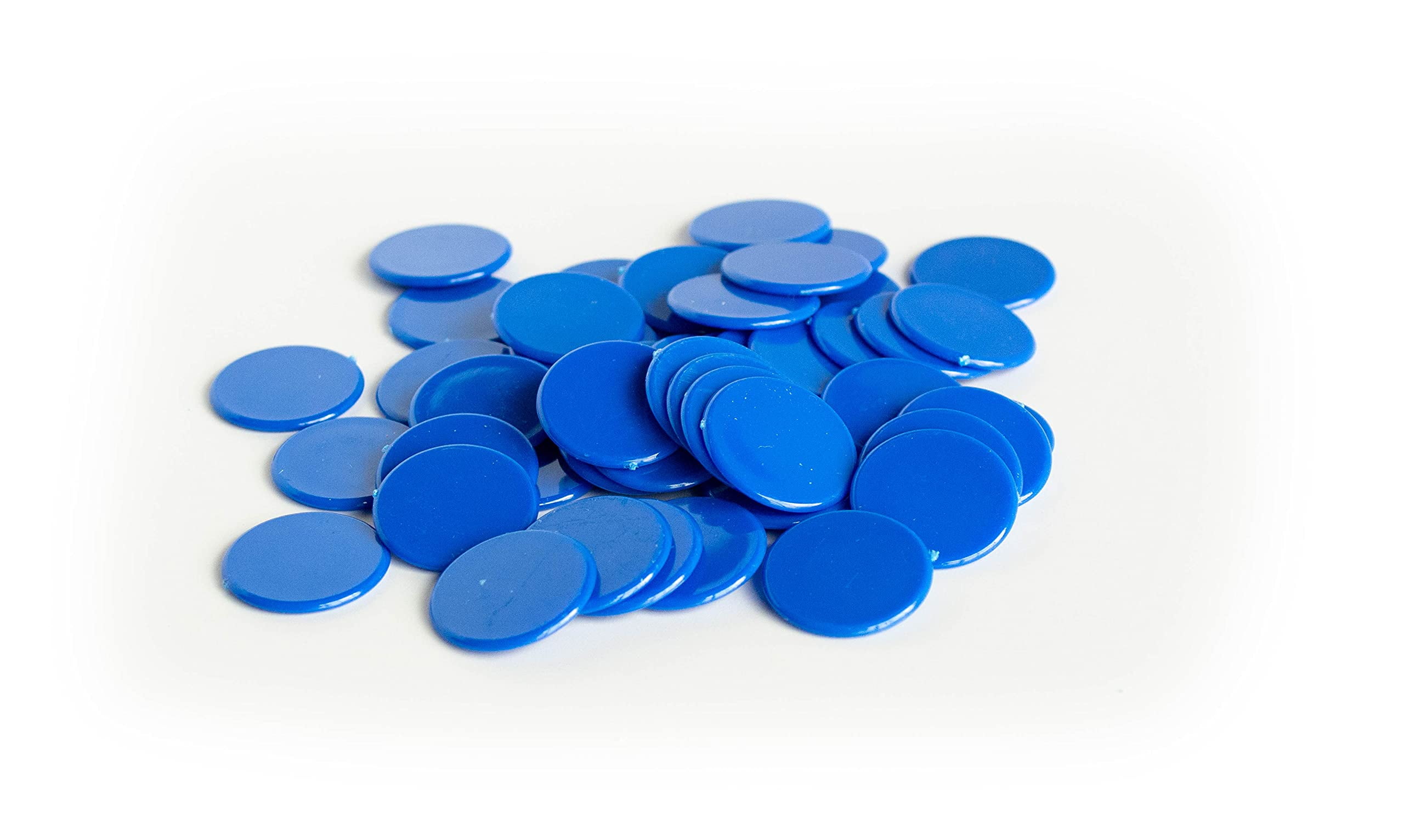 Plastic Counters: Blue Color YPF5 Gaming Tokens (Hard Colored Plastic ...