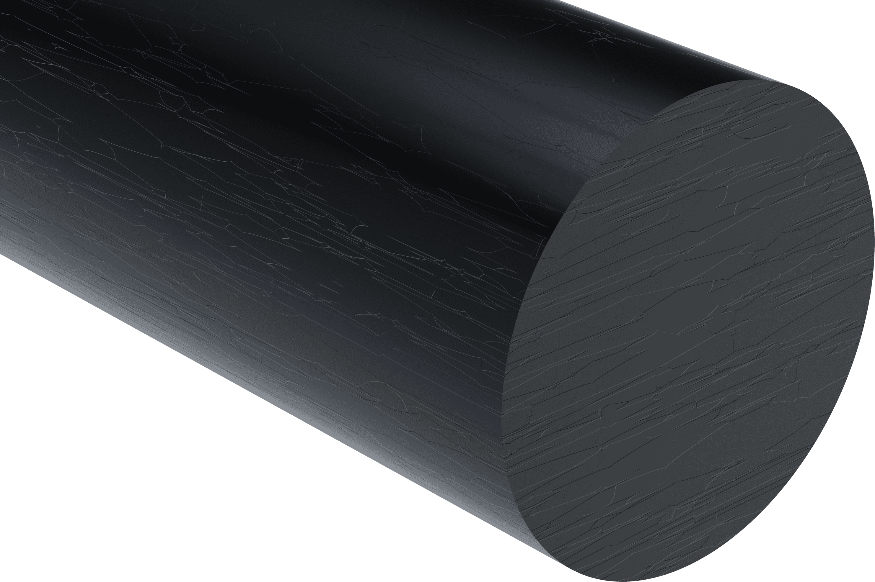 Plastic-Craft Acetal Copolymer Rod, Black, 3-1/2" Diameter x 24" L ...