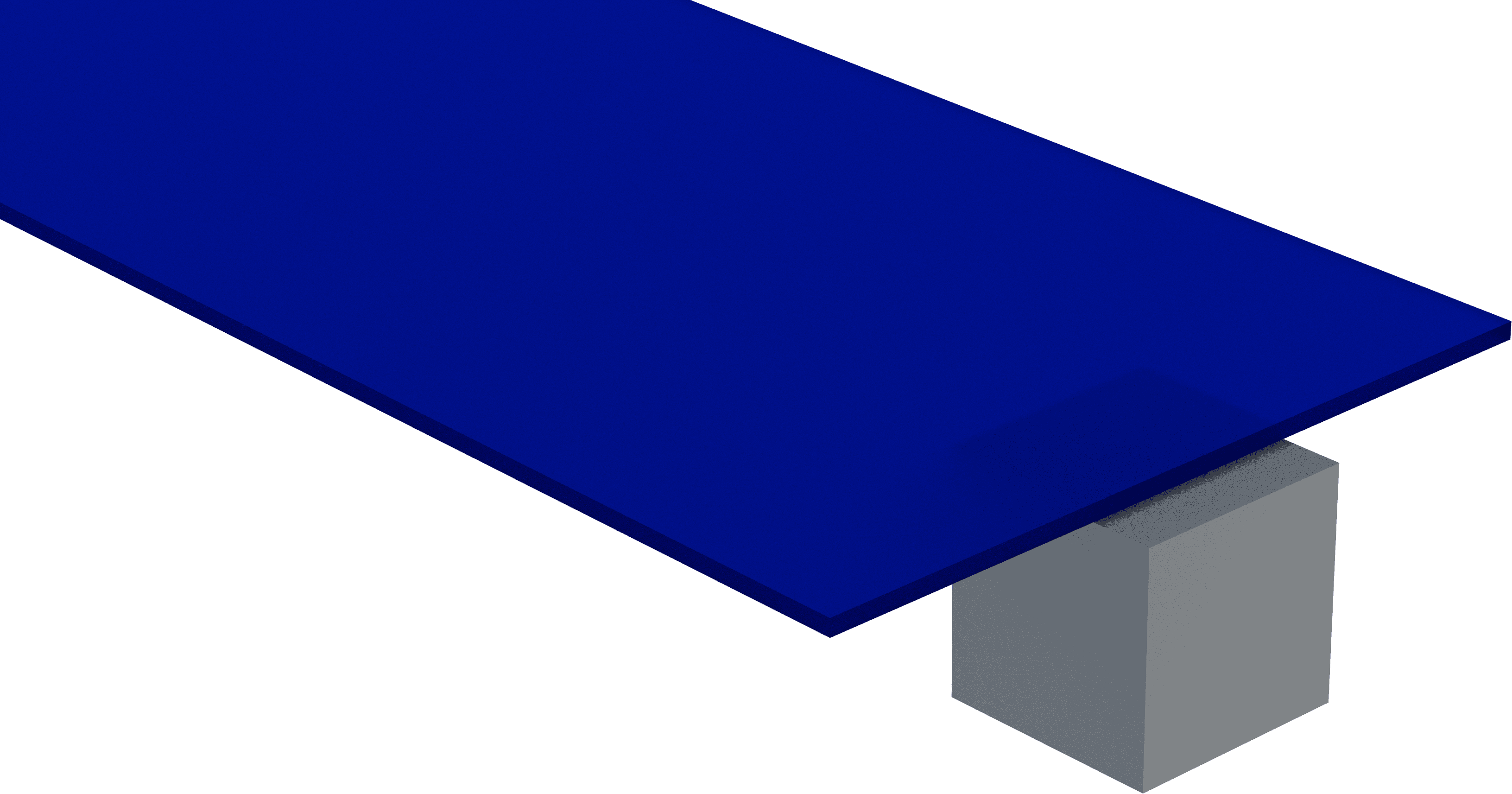 Plastic-Craft Translucent Acrylic Sheet, 2114 Blue, 3MM Thick, 24" W x ...