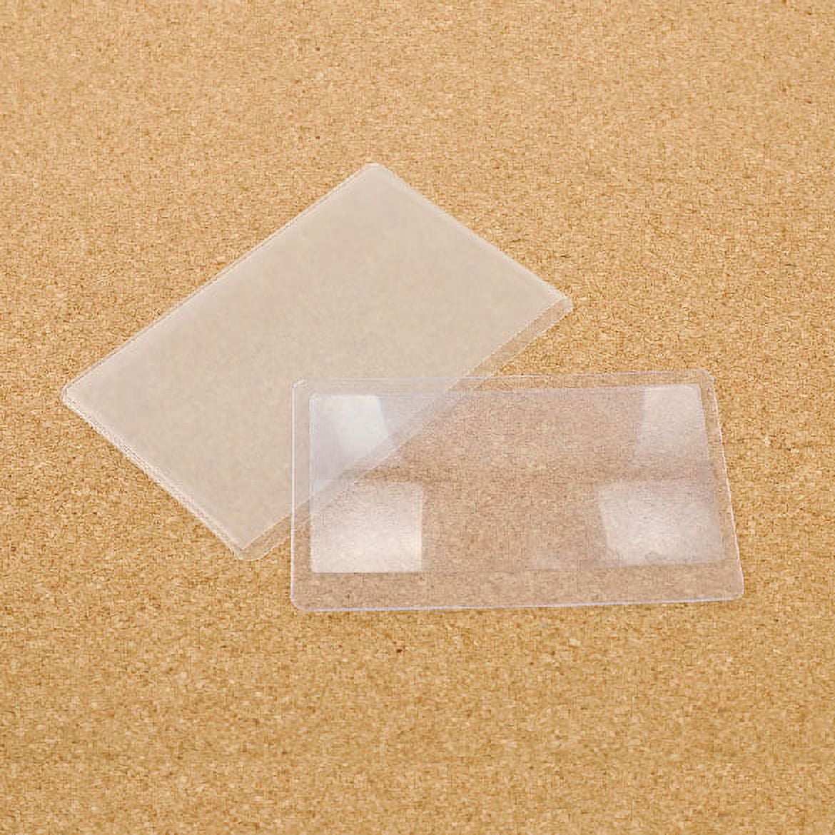 Plastic Credit Card Magnifier Ultrathin Transparent 3X Magnification ...