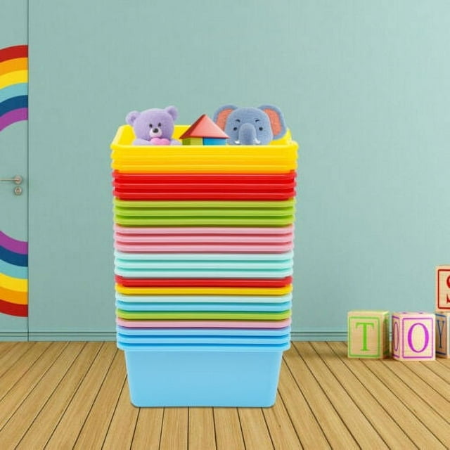 Plastic Cubby Bins, Kids' Craft and Supply Storage, Colorful Containers ...