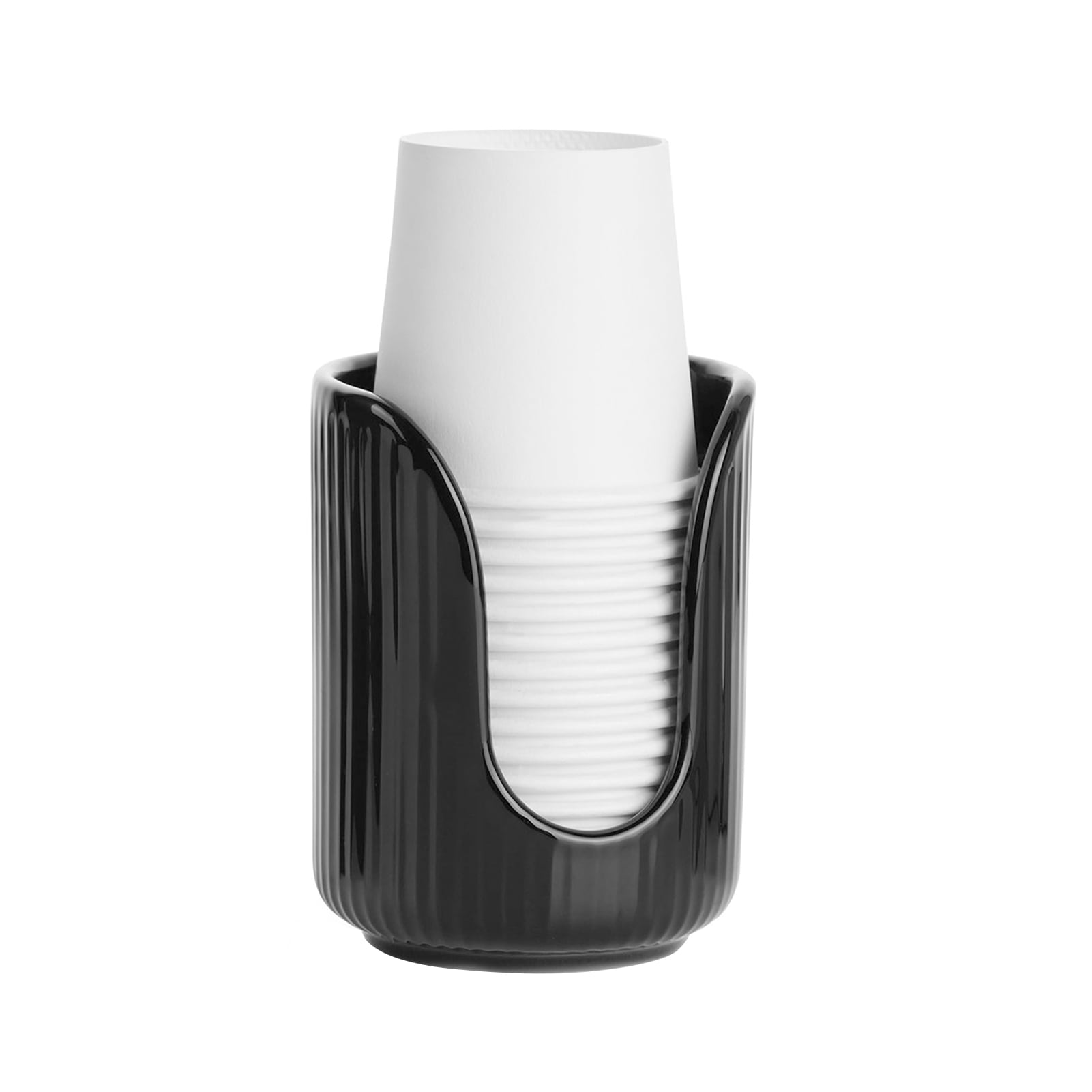 Plastic Cup Holder U-Shaped Grooves Top Opening Cup Storage Keeping ...