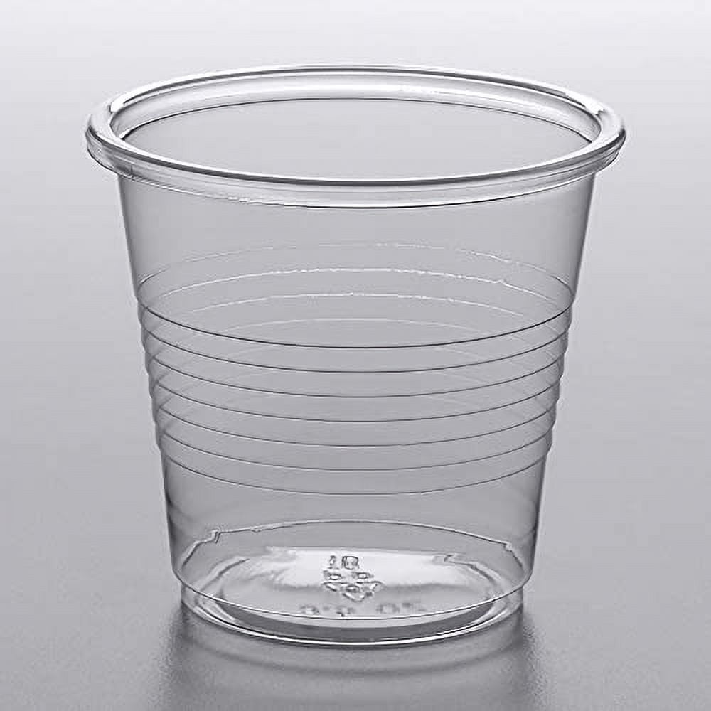 Plastic Cups 3 oz Bulk Case 2400 - Disposable Clear Cups 3 ounce ...