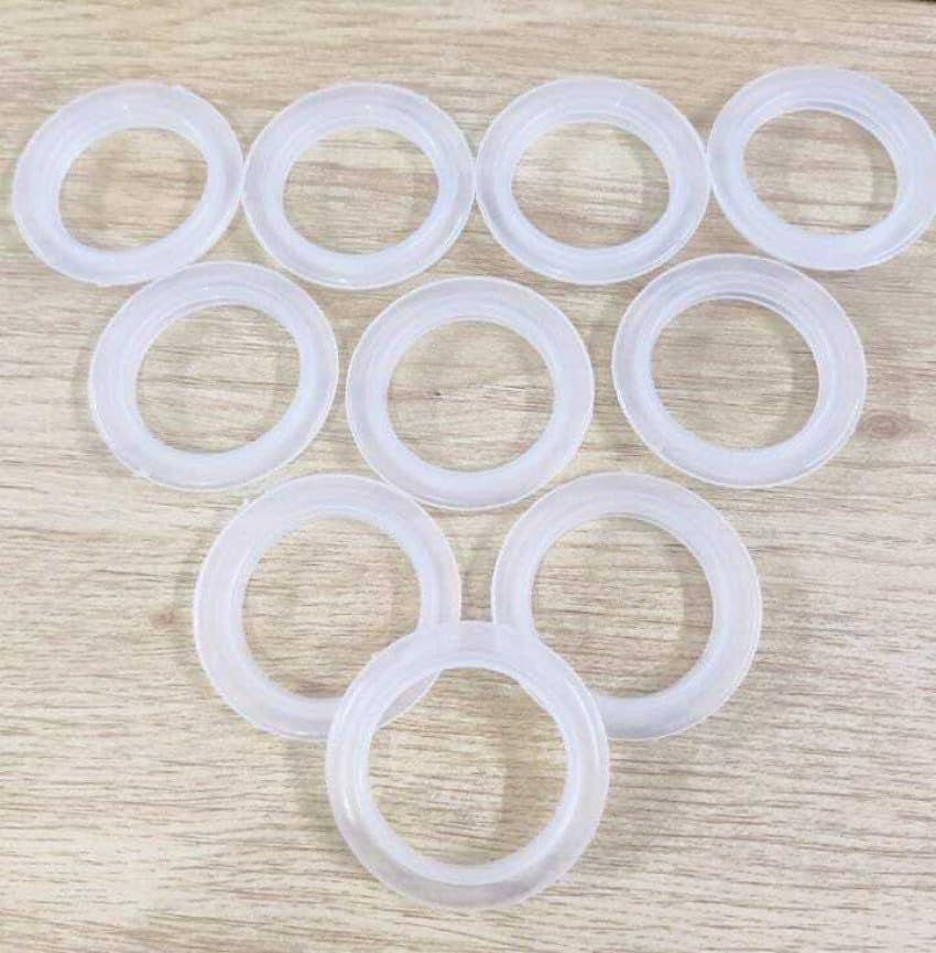 Plastic Curtain Rings Eyelet Rings with Lock Transparent White Colour ...