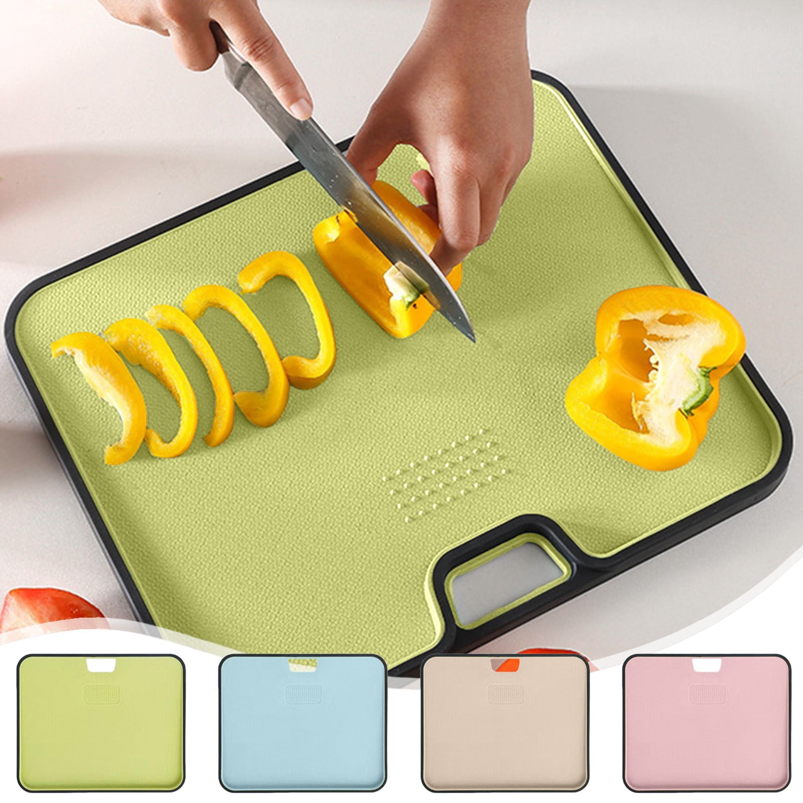 Plastic Cutting Board | Double Sided Multifunctional Kitchen Board ...