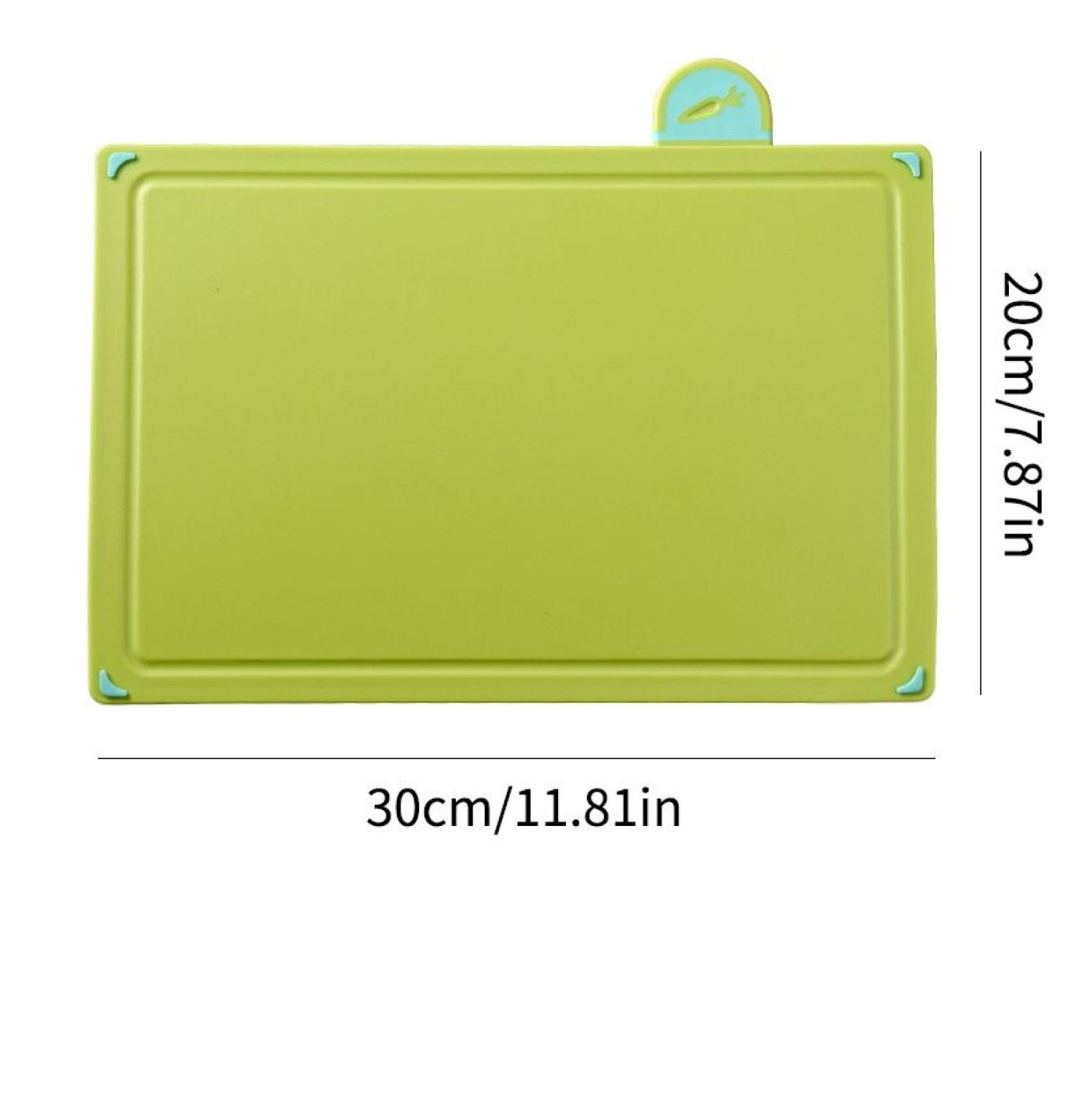 Plastic Cutting Board With Storage Shelf; Chopping Board Set With Color ...