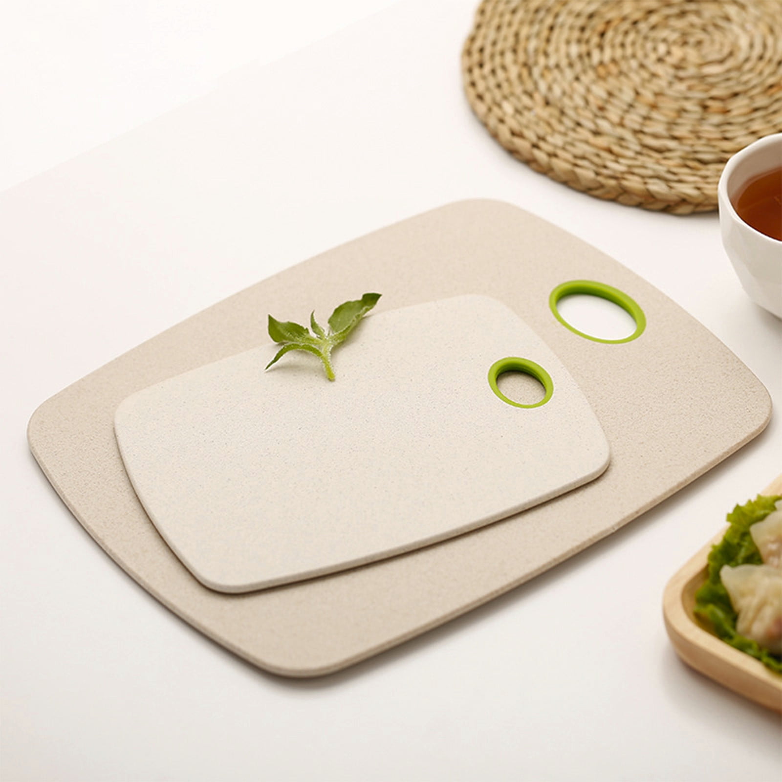 Plastic Cutting Boards Set of 2 | Thick Durable Non-Porous Chopping ...