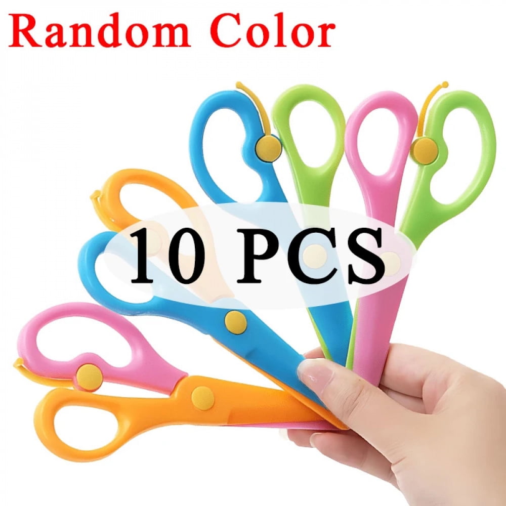 Plastic DIY Scissors, New Handmade Products, Round Head Safety Scissors ...