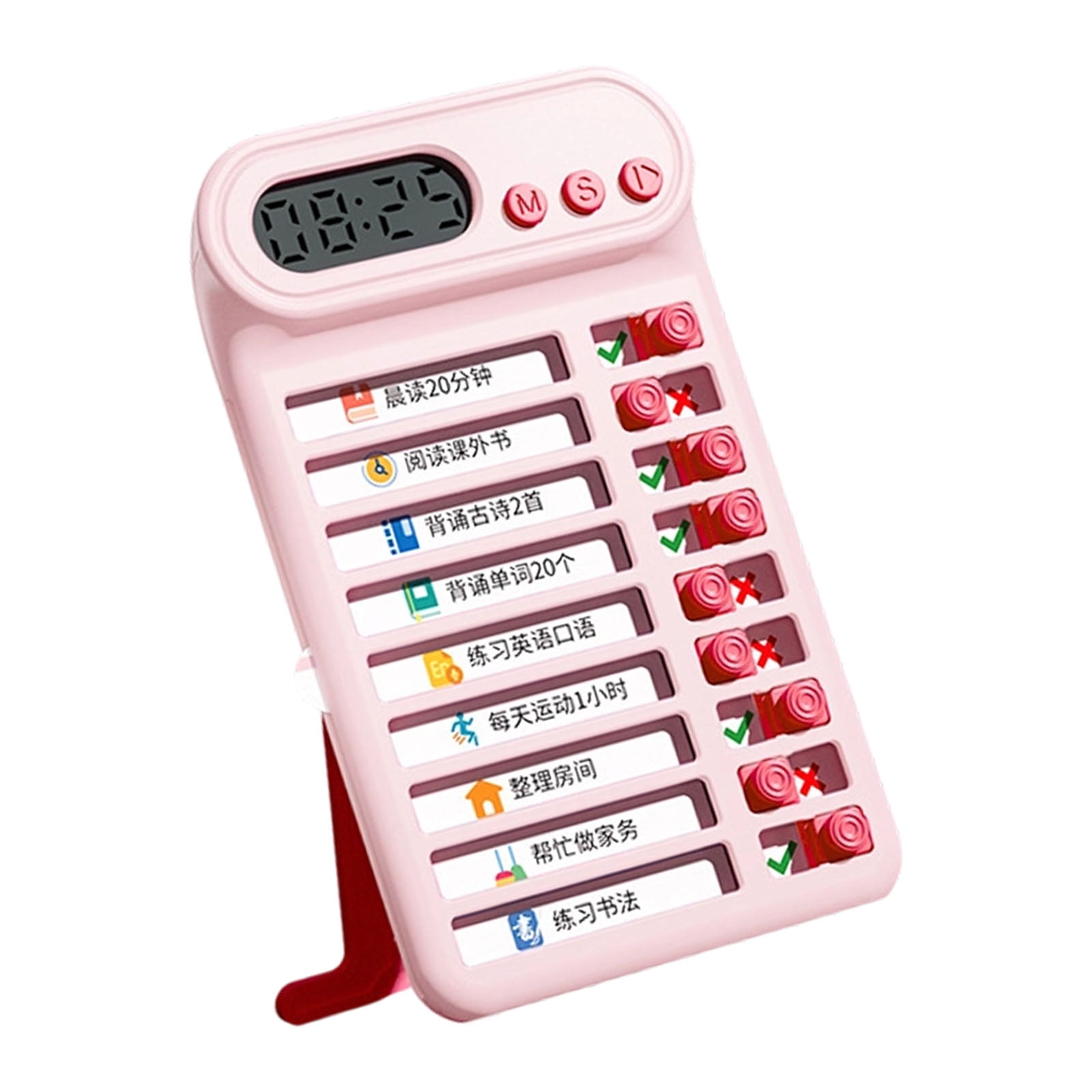 Plastic Daily Routine Chart For Kids Time Management Board Visual ...