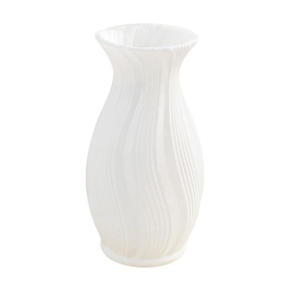 Plastic Decorative Vase Shatterproof Marble Texture Design for Living ...