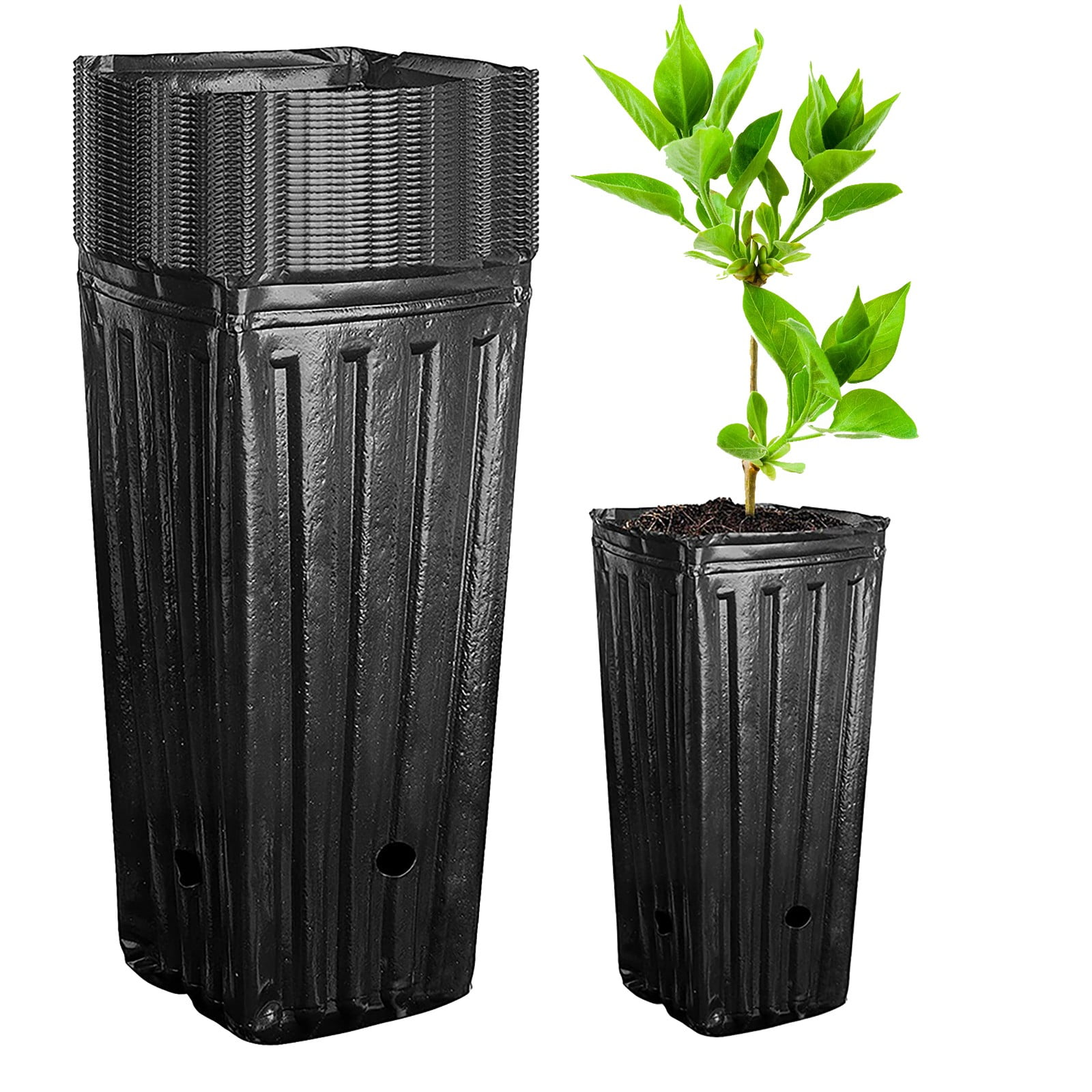 For Plastic Deep Nursery Treepots 20 Pack, 7.8 Inch Tall Flower Plant ...