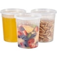 Plastic Deli Containers, Leakproof, Stackable, BPA Free, Microwavable ...