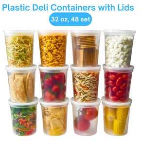 32 Oz Plastic Containers Lids