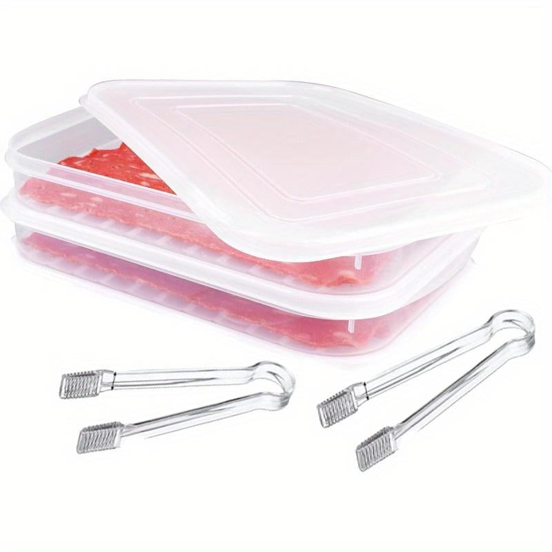 Plastic Deli Meat Container for Fridge with Lids Airtight Cold Cuts ...