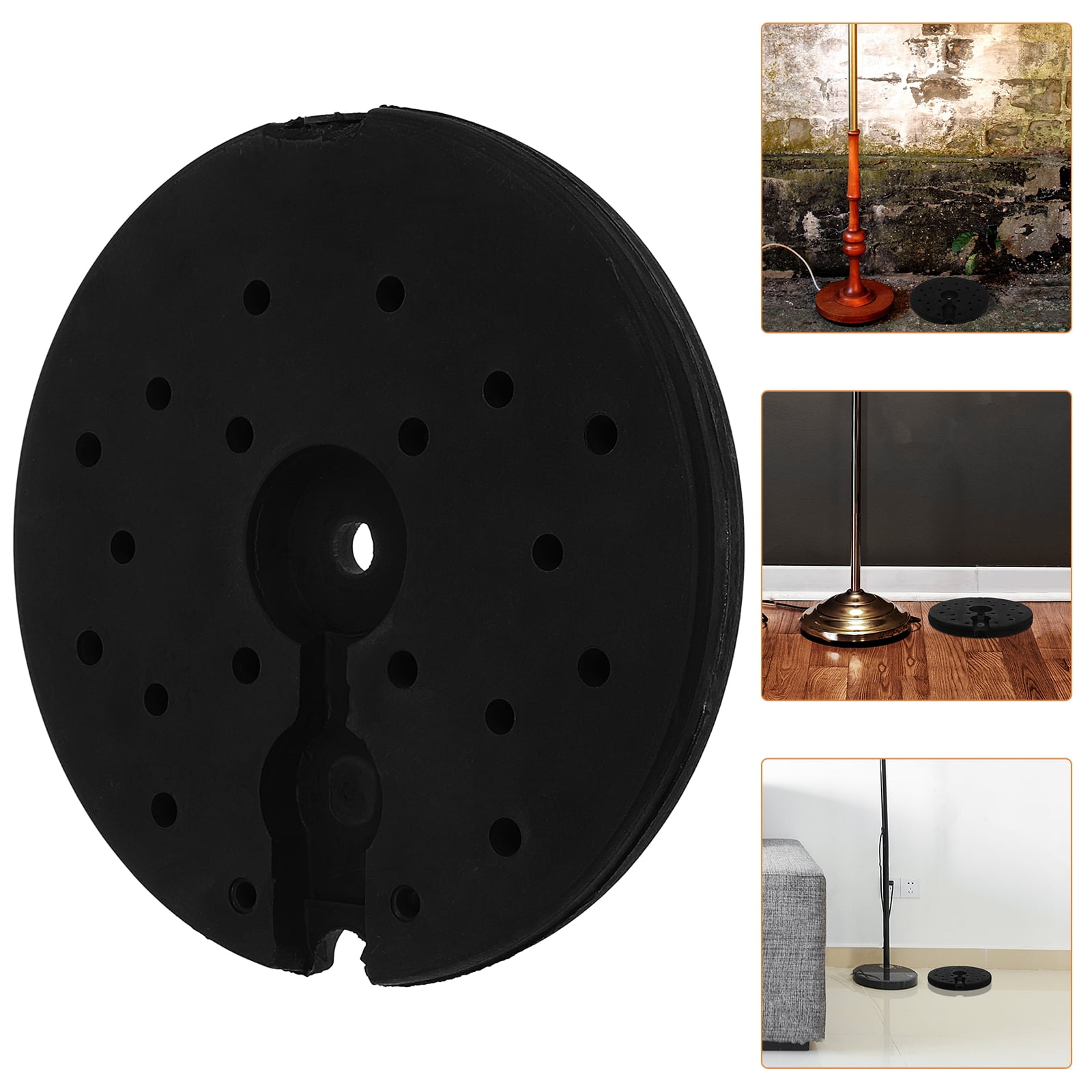 SEWCHICS Black Plastic Floor Lamp Base Stable and Easy to Install for ...