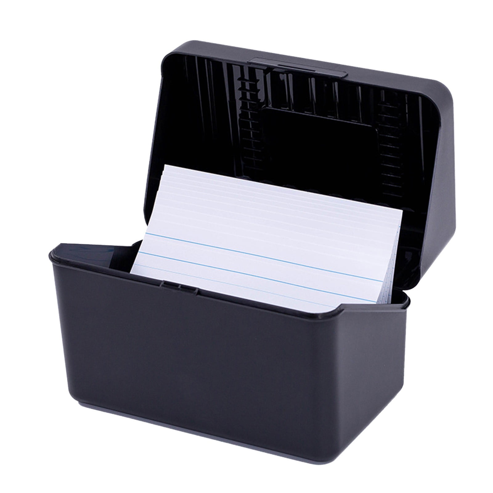 Plastic Desktop Index Card Holder Flip Top Organizer Box,Notecard ...