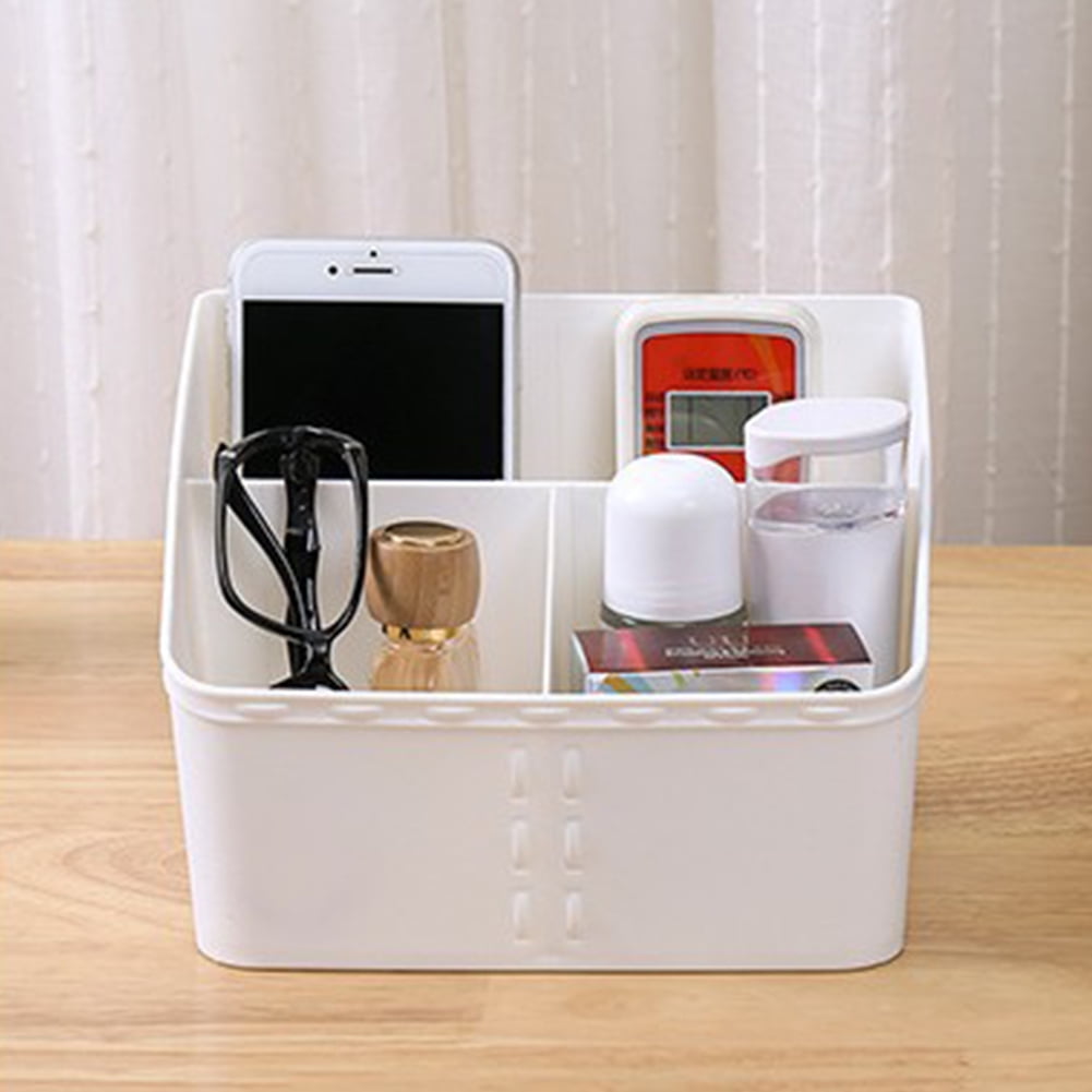 Plastic Desktop Organizer Storage Box Room Desk Kitchen Organize Tool ...