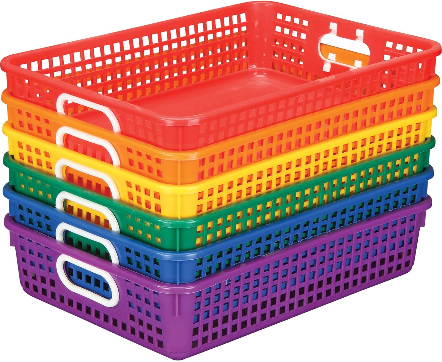 Plastic Desktop Paper Storage Basket for Classroom or Home - 14"x10 ...