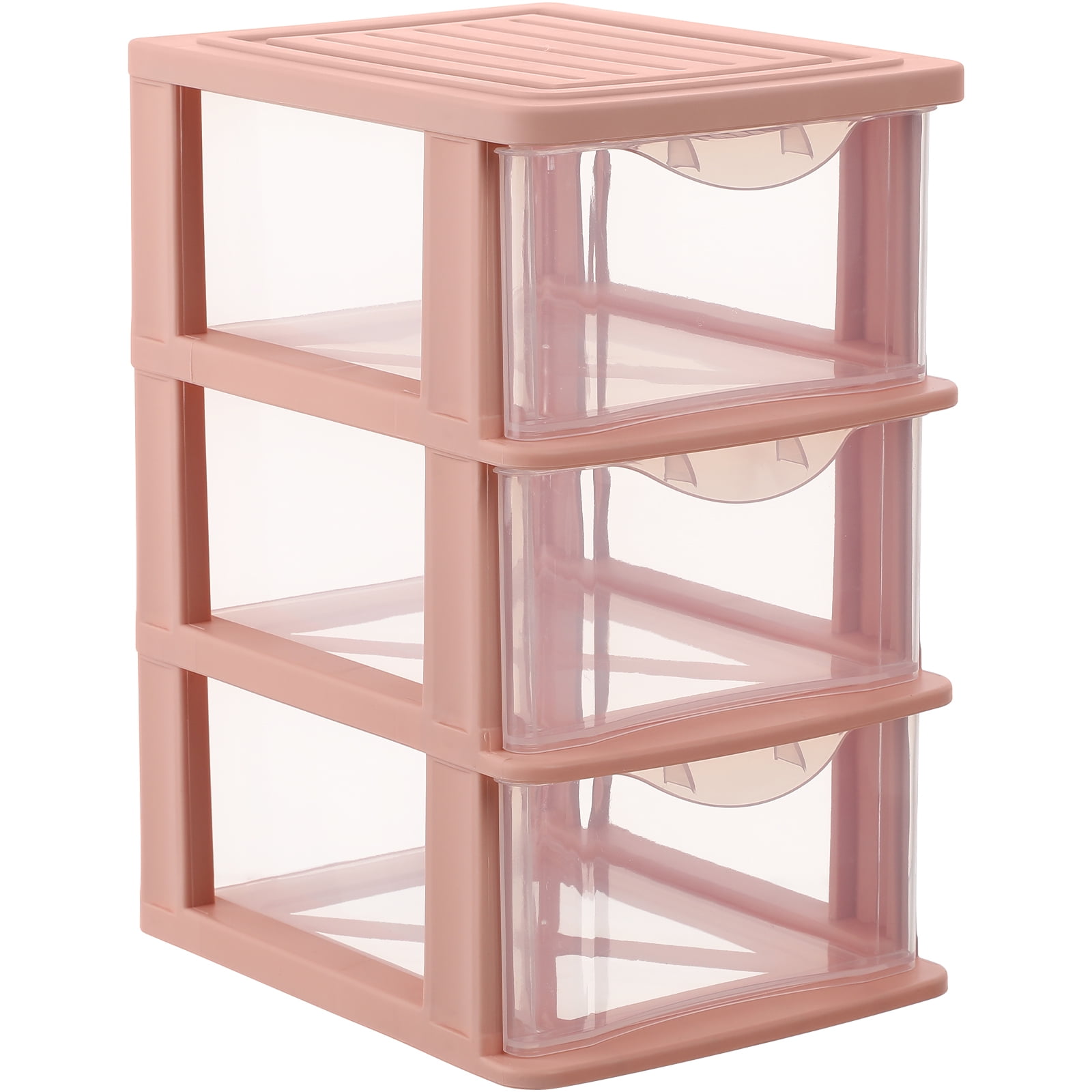 Plastic Desktop Storage Unit with Drawers 3-Layer Drawer Type Closet ...