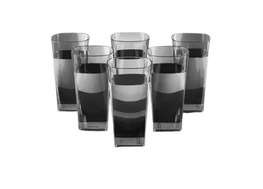 Plastic Diamond Design Unbreakable Stylish Transparent Water GlassJuice ...
