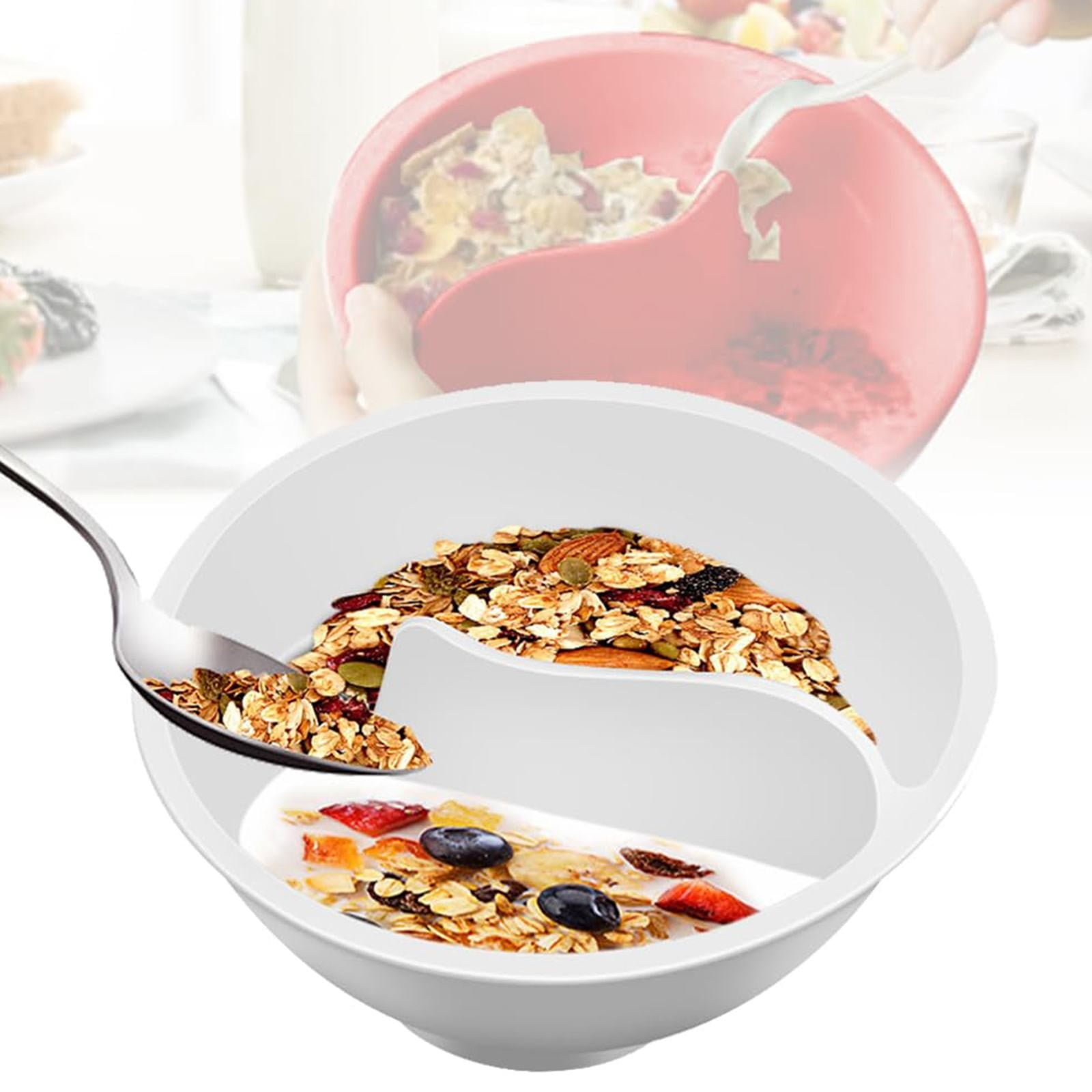 Plastic Dining Bowl Separated Cereal Bowl Split Cereal Bowl Anti Soggy ...