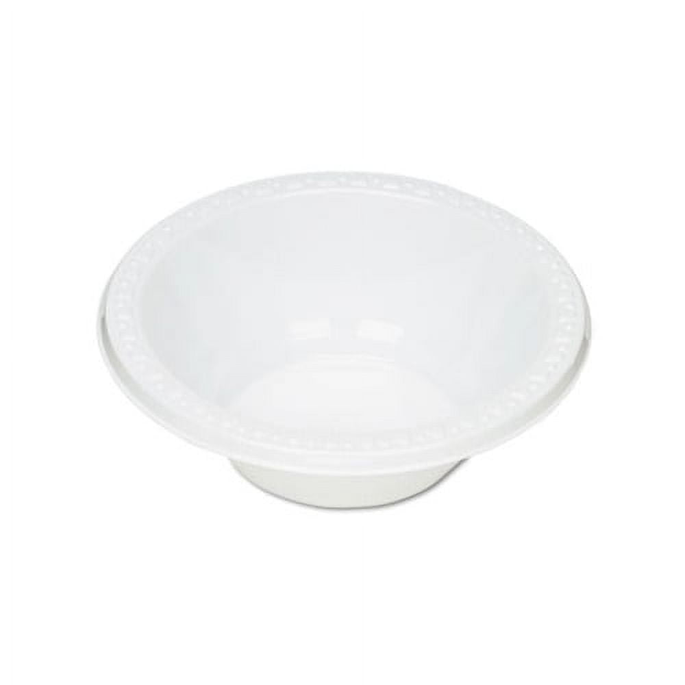 Plastic Dinnerware Bowls, 12oz, White, 125/Pack - Walmart.com
