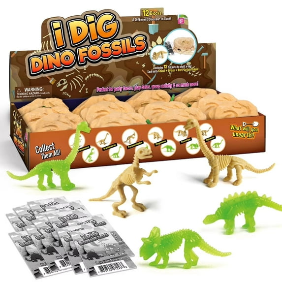 Piano Potato Dinosaur Dig Kit for Kids, Luminous Dino Excavation Kit ...