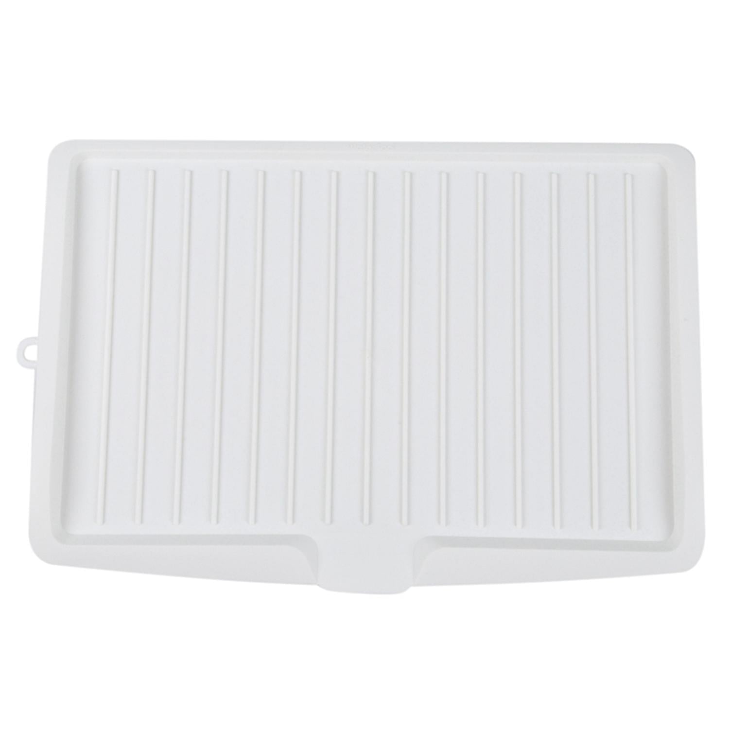 Plastic Dish Drainer Drip Tray Plate Cutlery Rack Kitchen Sink Rack ...