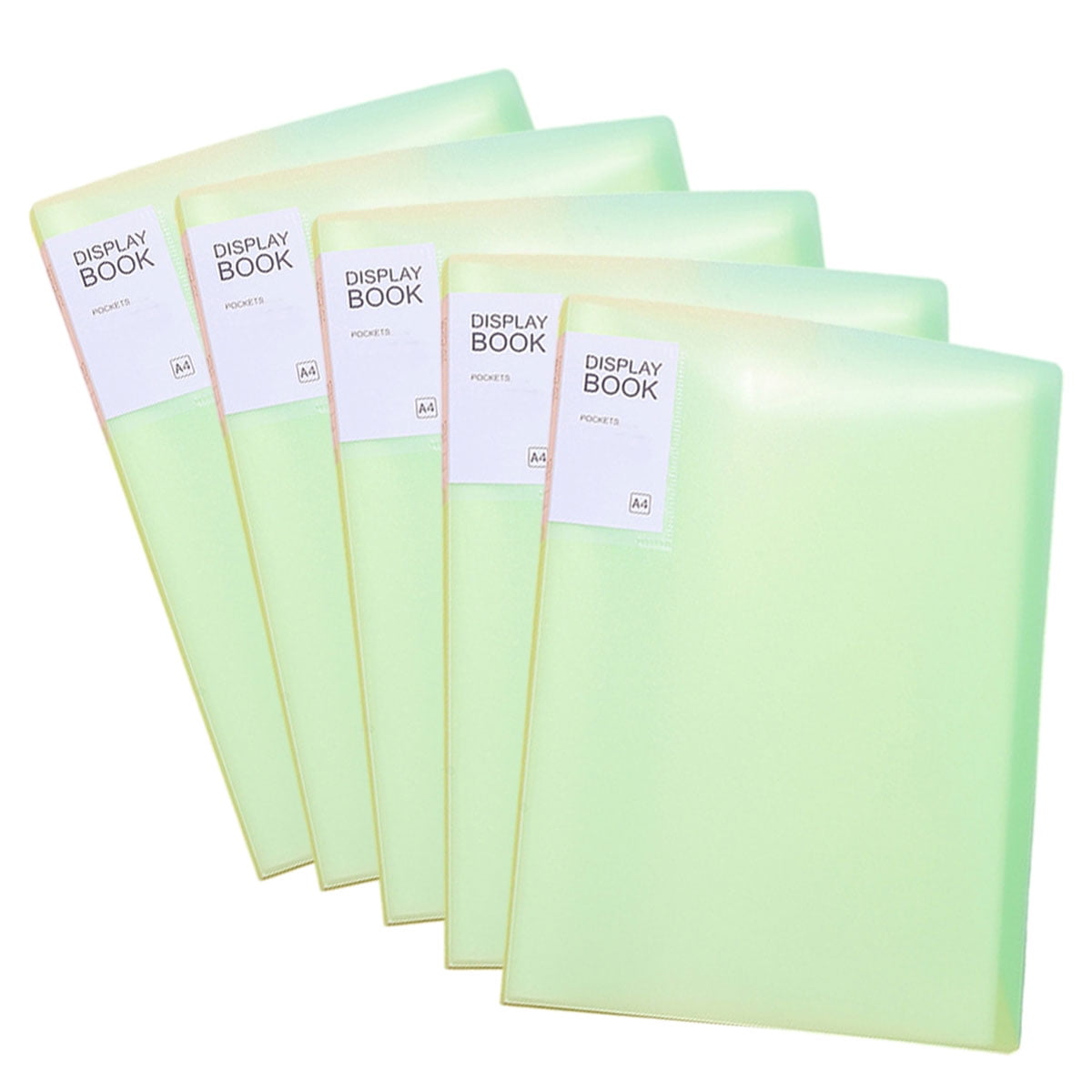 Plastic Display Book with Sleeves for File Organization Transparent ...