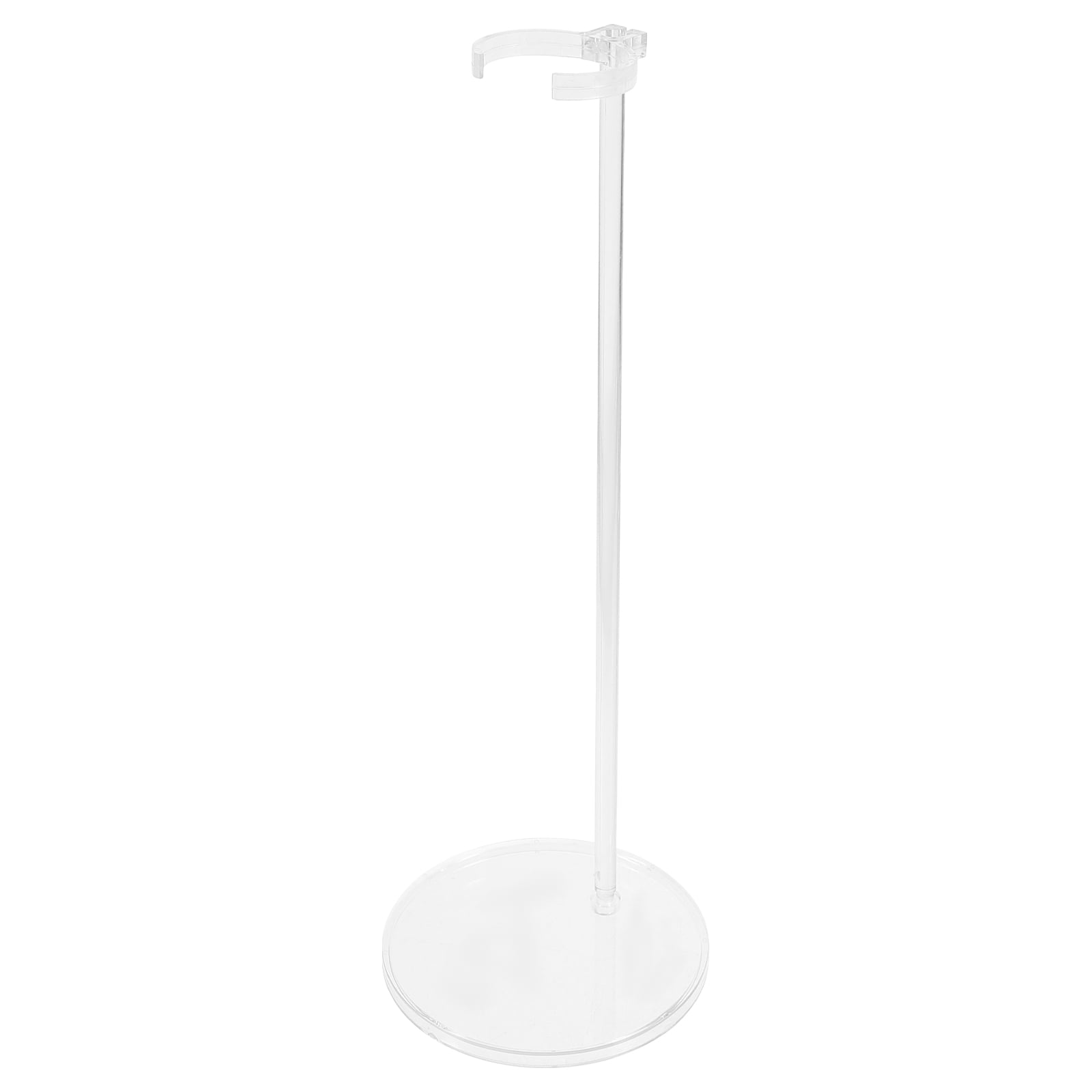 Plastic Display Stand Dolls Holder Transparent Glass Clear Adjustable ...